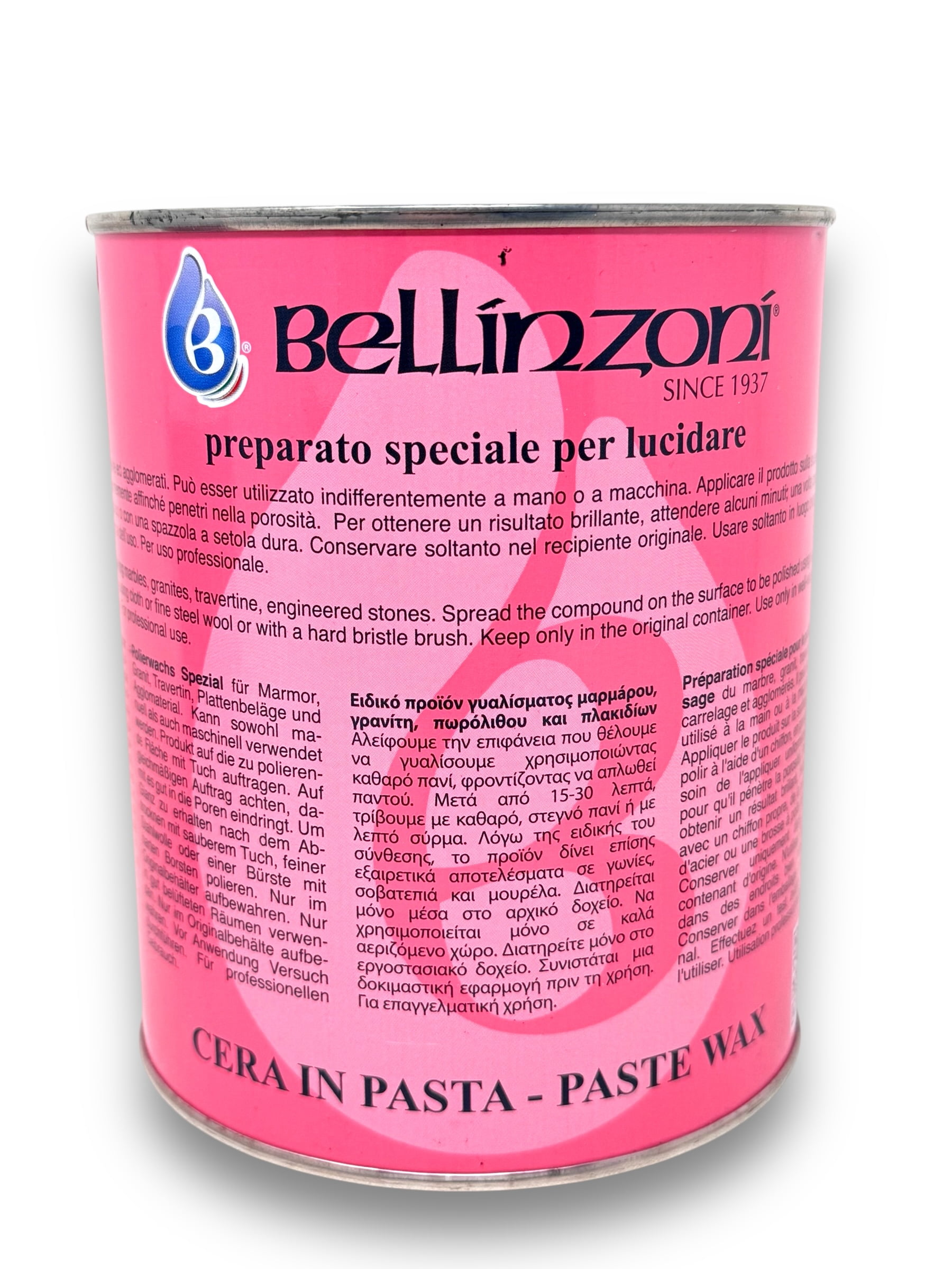 Bellinzoni - Black Polishing Paste Wax - For Marble & Granite 750 ML ...