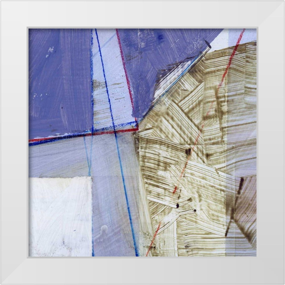 Bellissimo Art 26x26 White Modern Wood Framed Museum Art Print Titled - Abstract Mass III ...