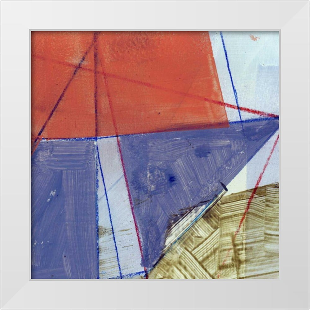 Bellissimo Art 26x26 White Modern Wood Framed Museum Art Print Titled ...