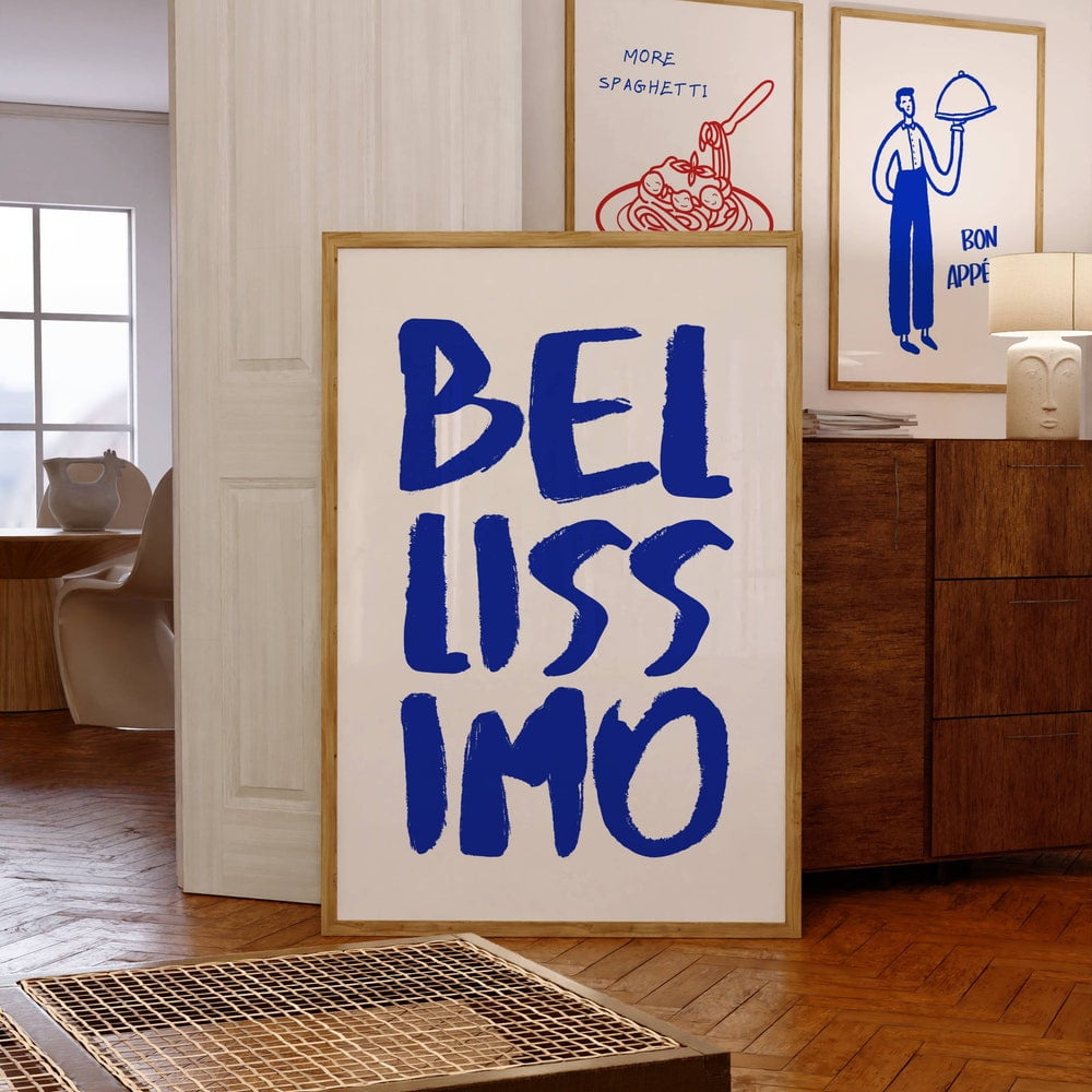 Bellissimo Poster, Aesthetic Kitchen Wall Art, Maximalist Kitchen Deco ...