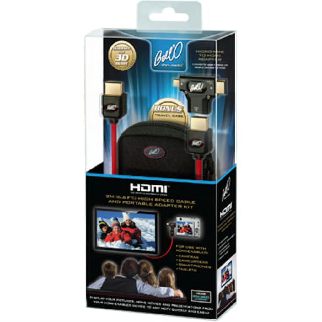 Bello HDK2631 Hdmi Cable W/ Portable Adapter Kit - Walmart.com