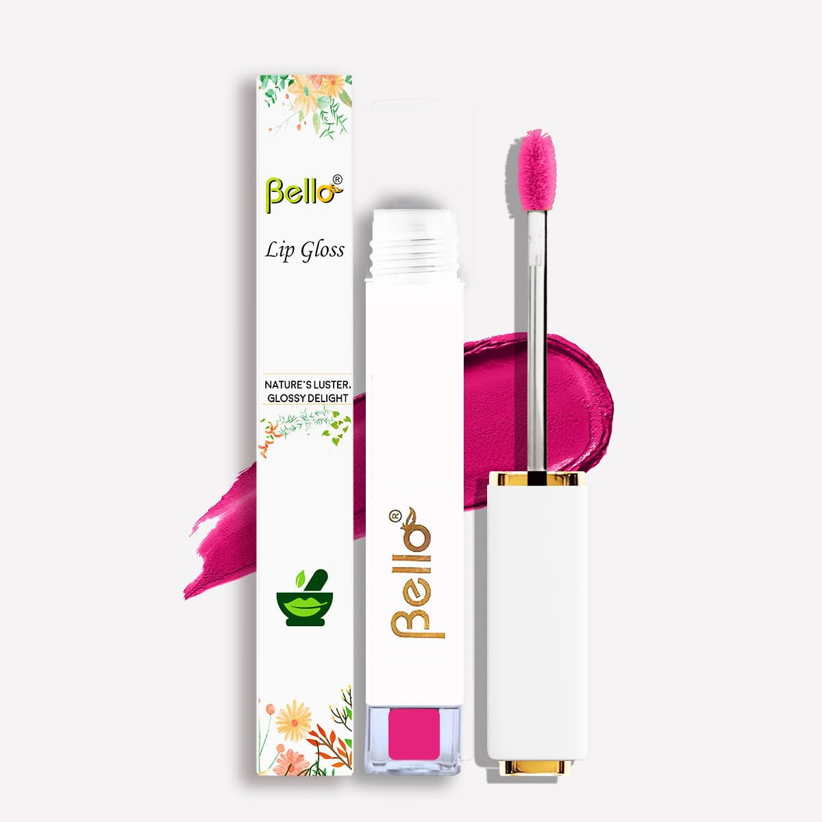 Bello Lip Gloss Natural Shiny NonSticky ChemicalFree Enriched with ...