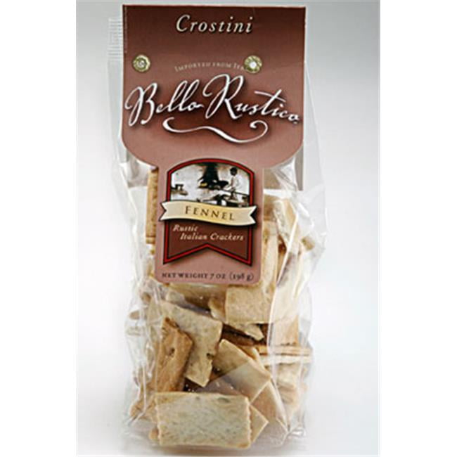 Bello Rustica Crostini, Fennel Rustic Italian Crackers, 7-Ounce Bags ...