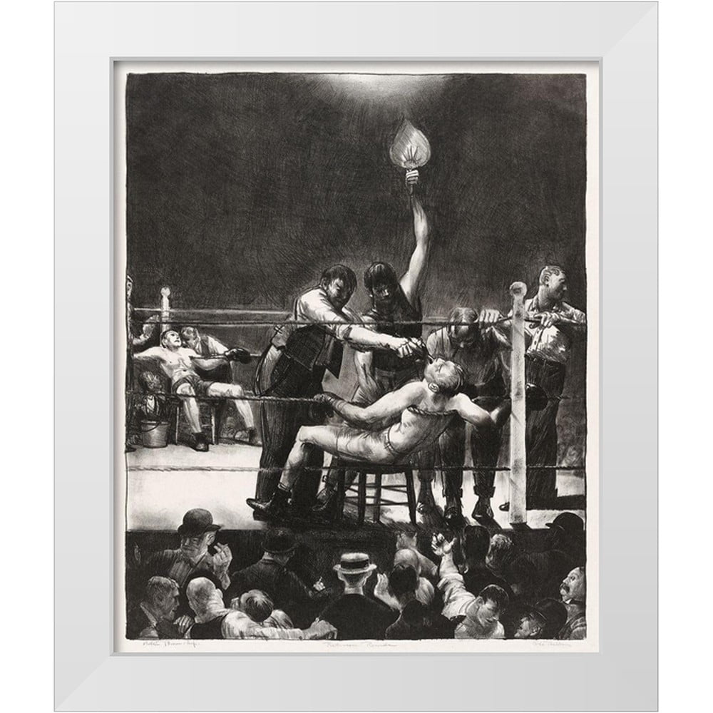 Bellows, George 12x14 White Modern Wood Framed Museum Art Print Titled ...