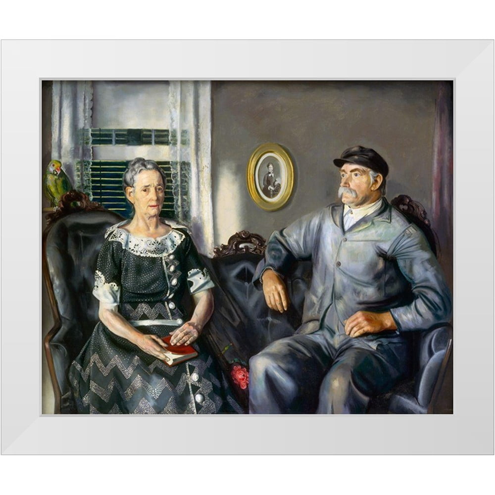 Bellows George 14x12 White Modern Wood Framed Museum Art Print Titled
