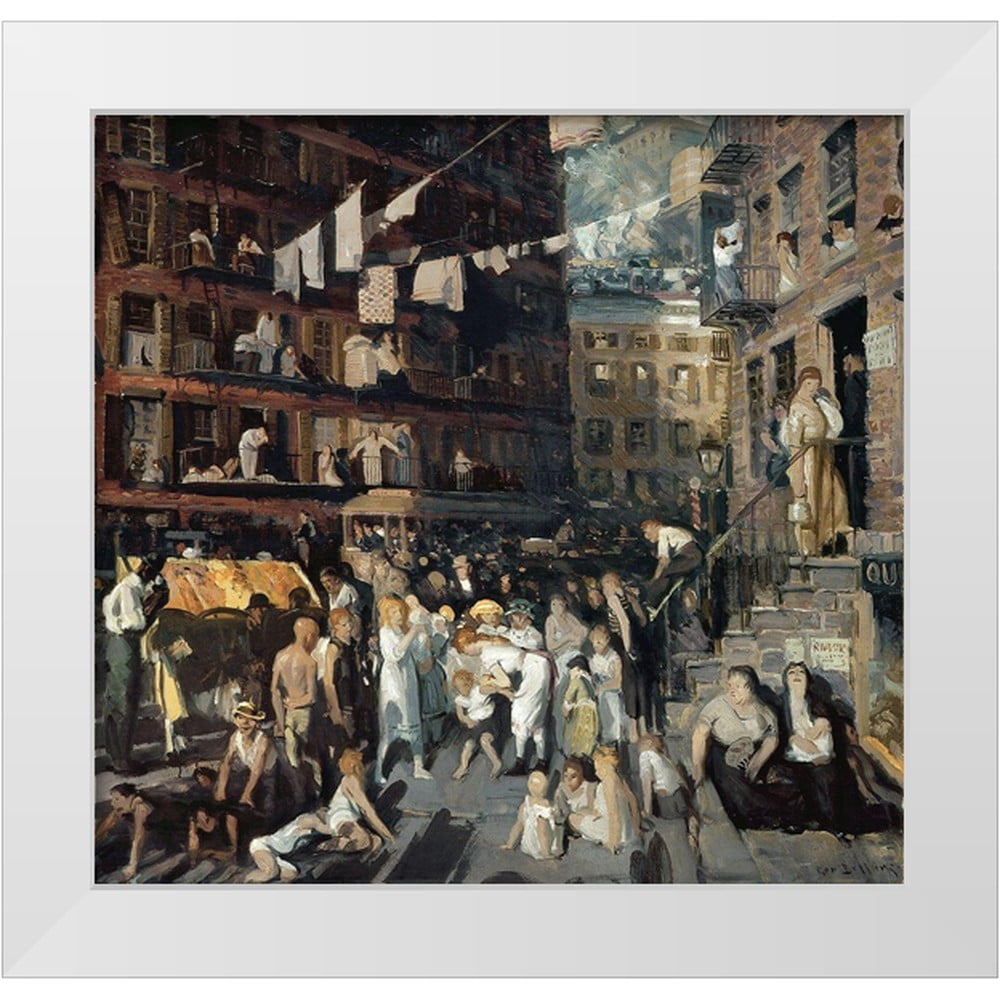 Bellows, George 16x15 White Modern Wood Framed Museum Art Print Titled ...