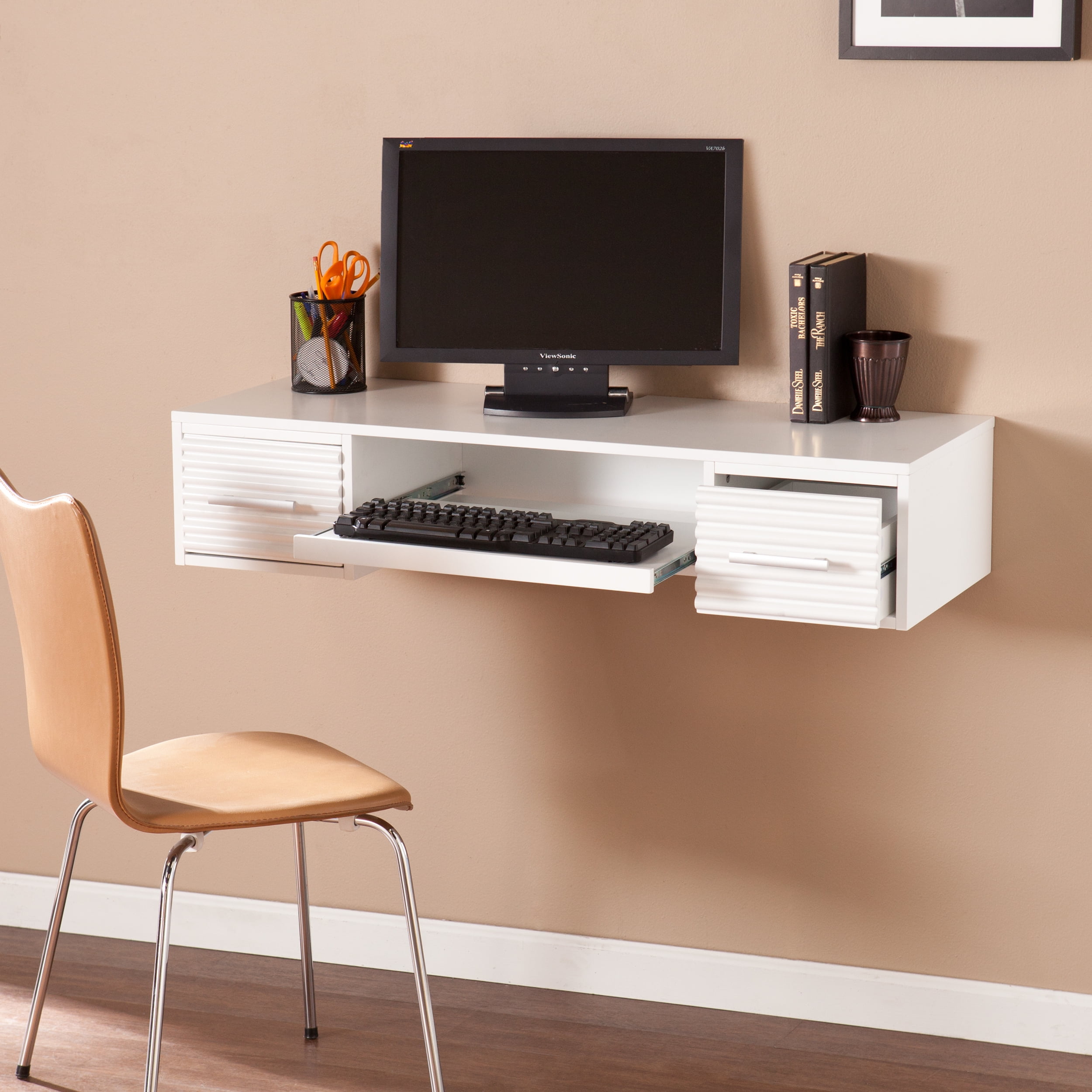 Bellows Wall Mount Desk, White - Walmart.com