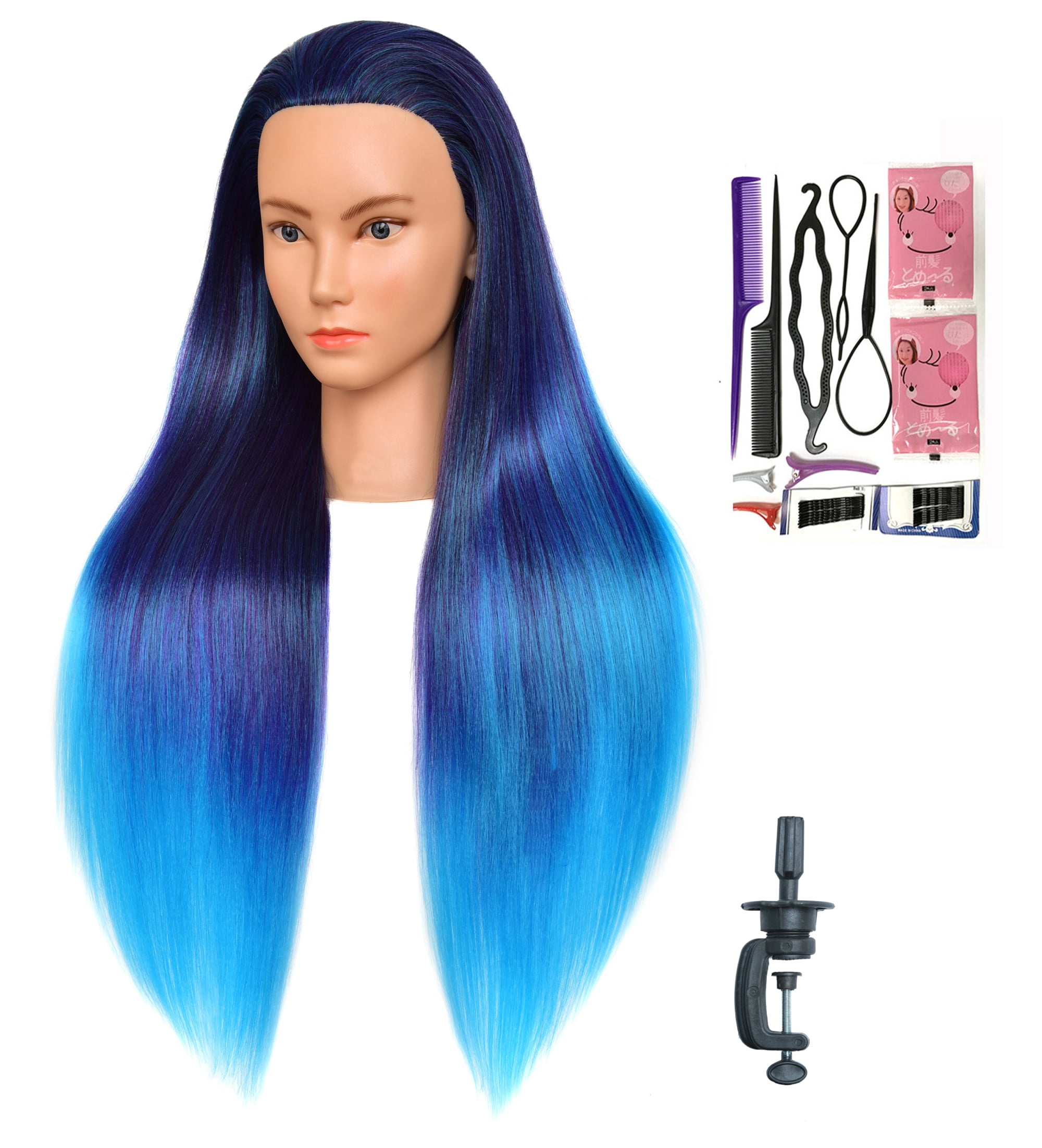 Bellrino 28" Cosmetology Mannequin Manikin Training Head with Synthetic ...
