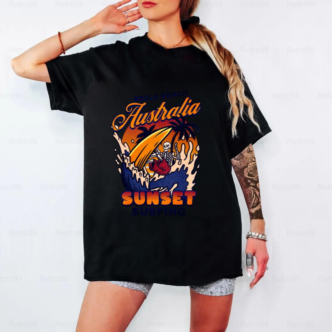 Bells Beach T-shirt, Sweatshirt, Hoodie with Sunset Surf Vibes from ...