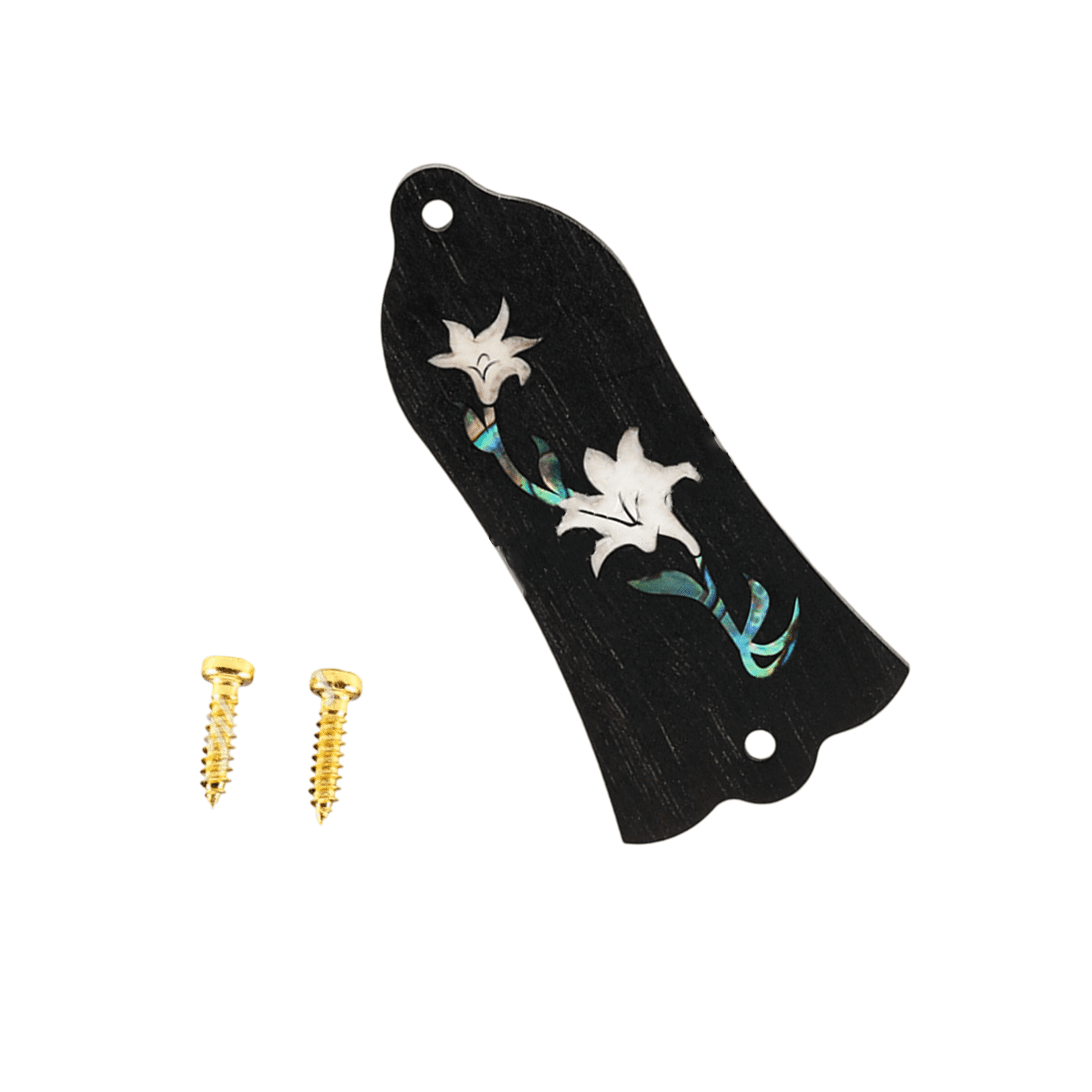 Bells Shape Trusses Rod Cover Plate with Screws 2 Holes Electric Guitar ...