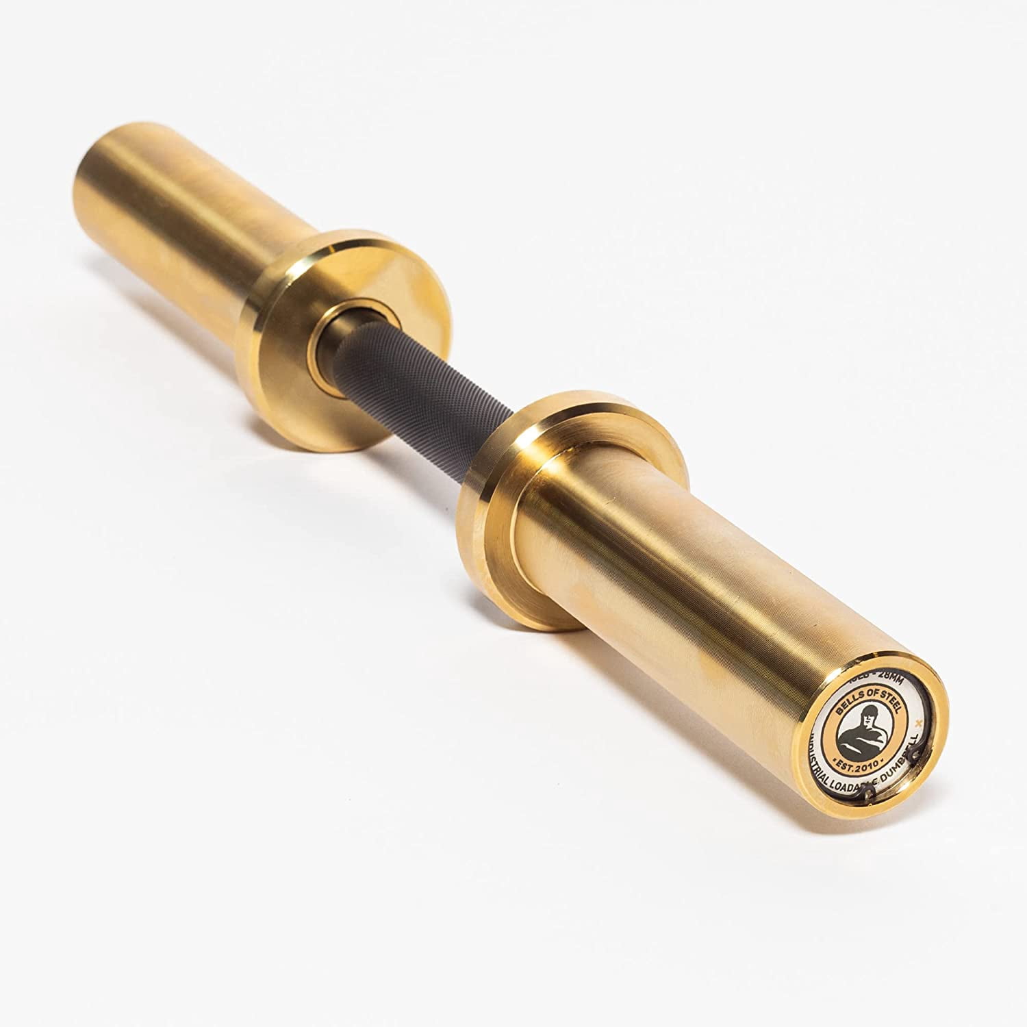 Bells of Steel Industrial Loadable Olympic Dumbbell Handle, Weight ...