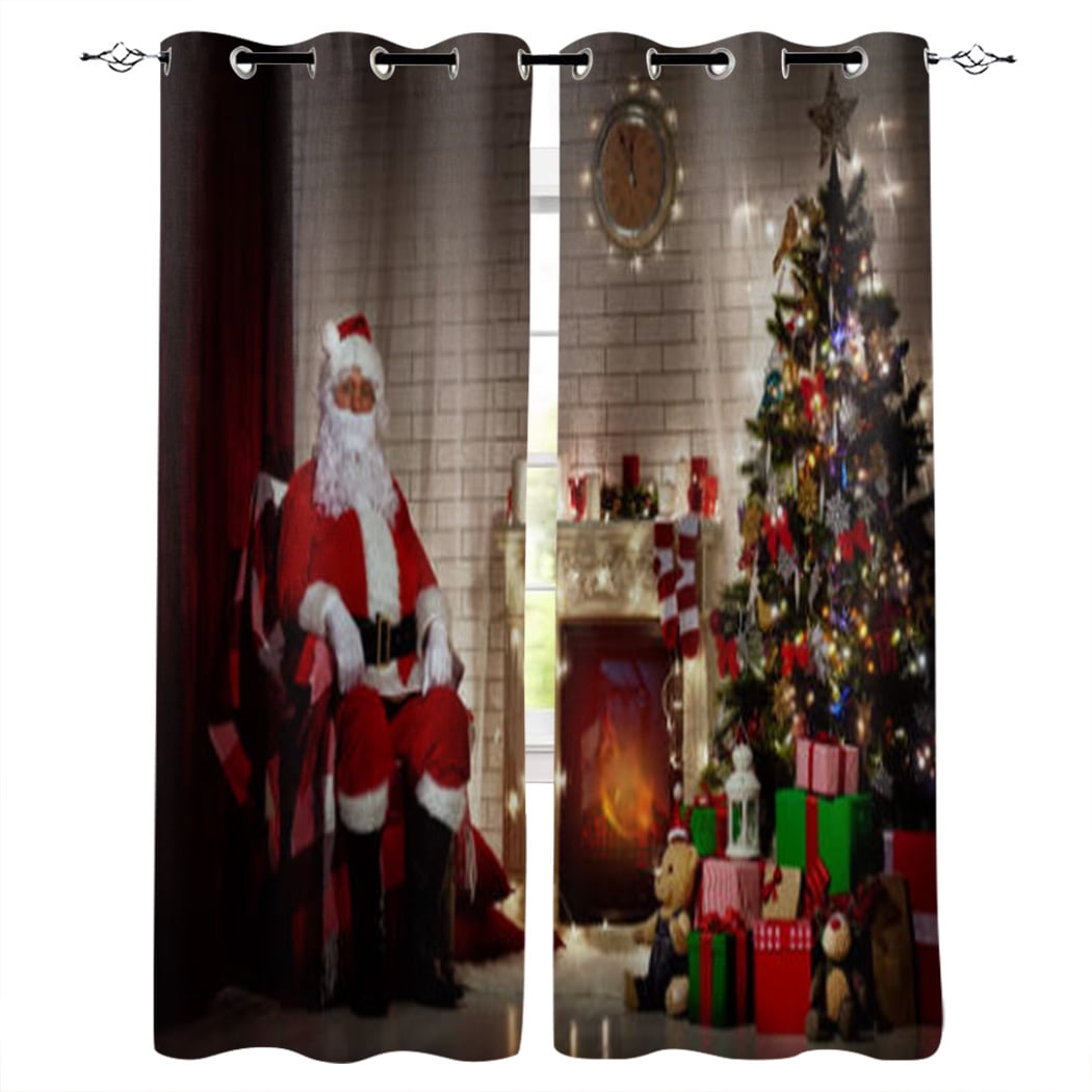 Bells Tree Window Curtains Kitchen Bedroom Fabric Drapes Curtain Home ...