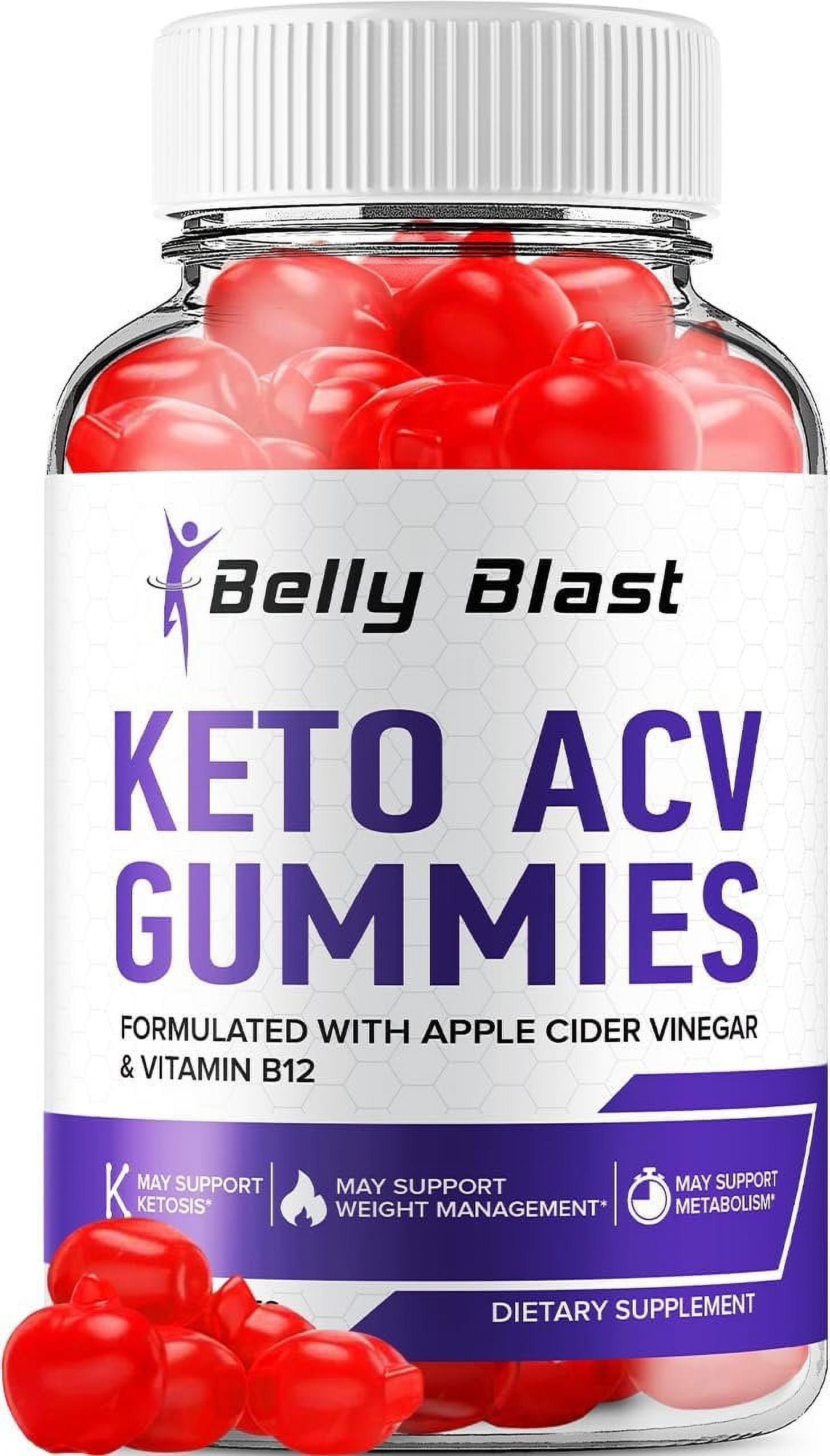 Belly Blast Keto ACV Gummies: B12, Beet Root, Dietary Supplement, 60 ...