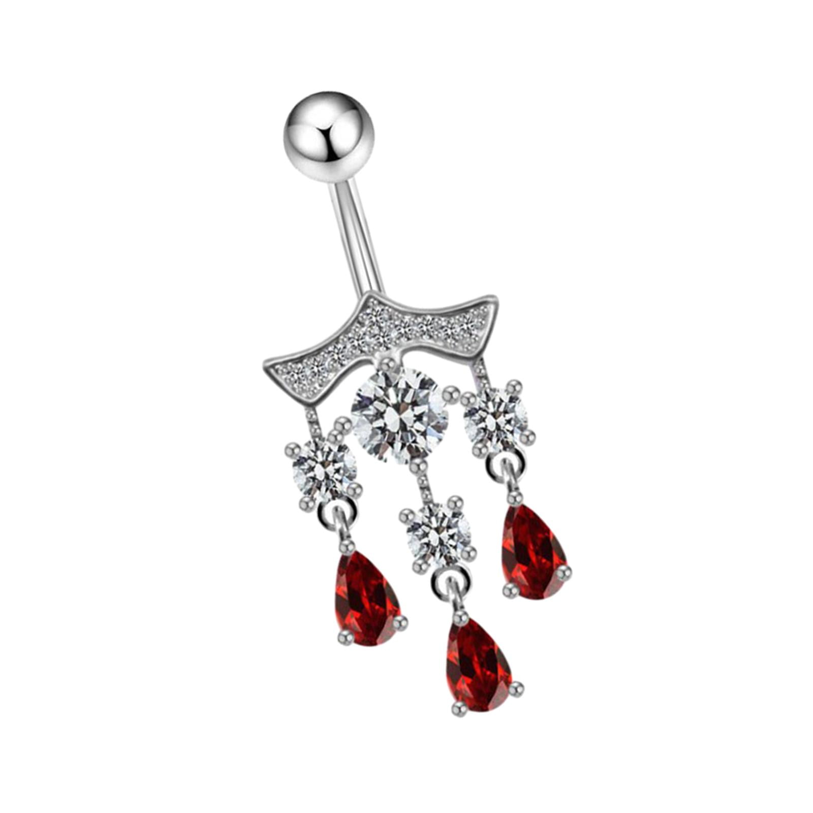 Belly Button 14G Dangling Belly for Anniversary Christmas Birth ...