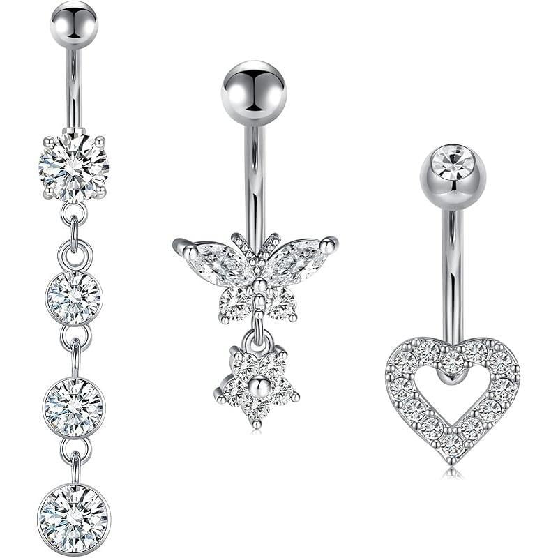Belly Button Ring Belly Rings Surgical Steel Belly Button Ring ...