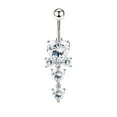 Belly Button Rings Dangle For Women Steel Navel Rings Body Piercing Jewelry Long Belly Button
