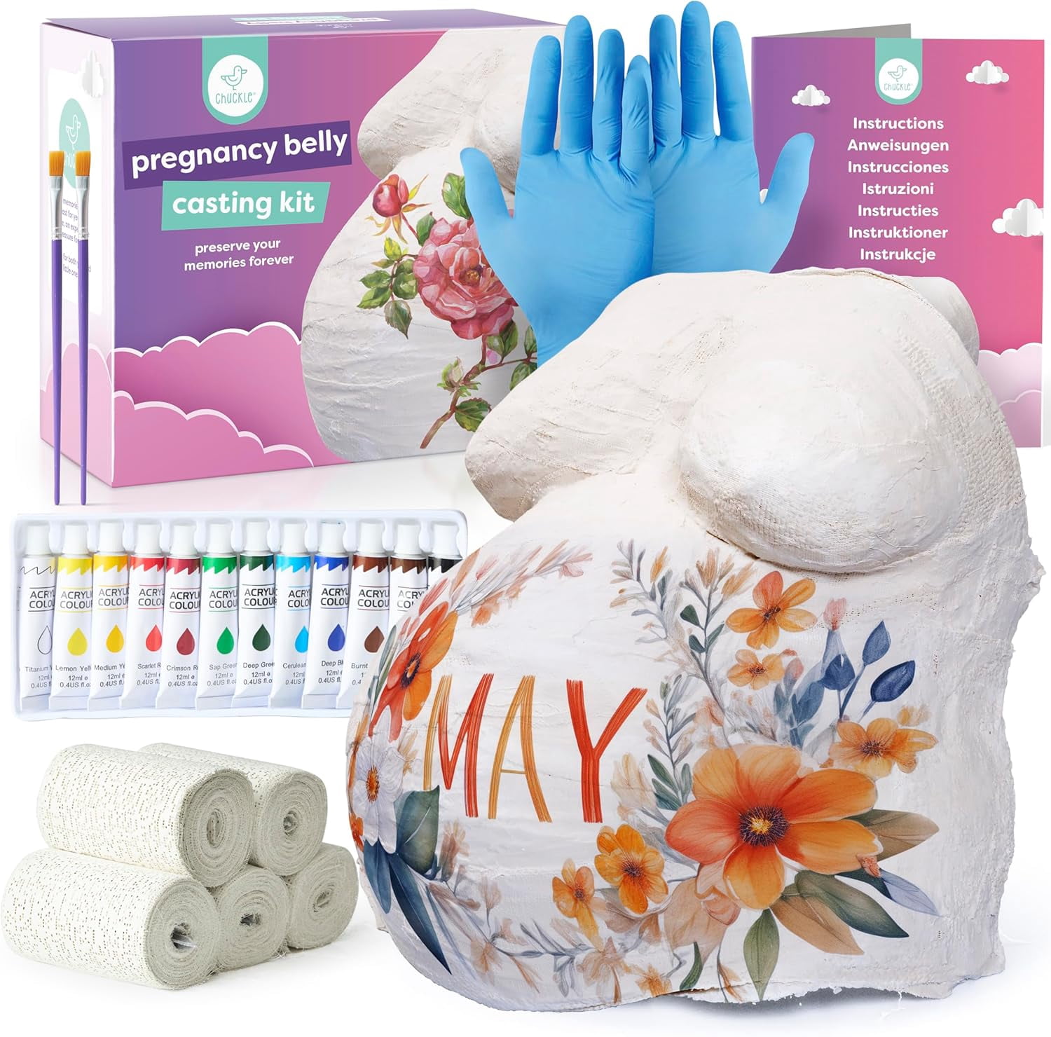 Belly Casting Kit Pregnancy – Create a Beautiful 3D Pregnancy Keepsake ...