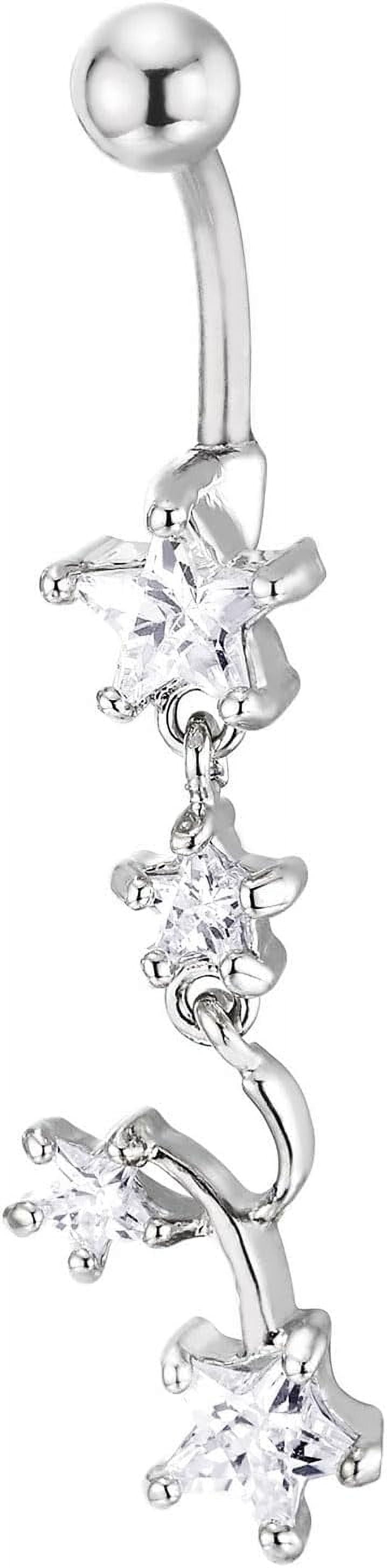 Belly Chain Premium Belly Button Ring Body Jewelry Piercing Navel Ring ...