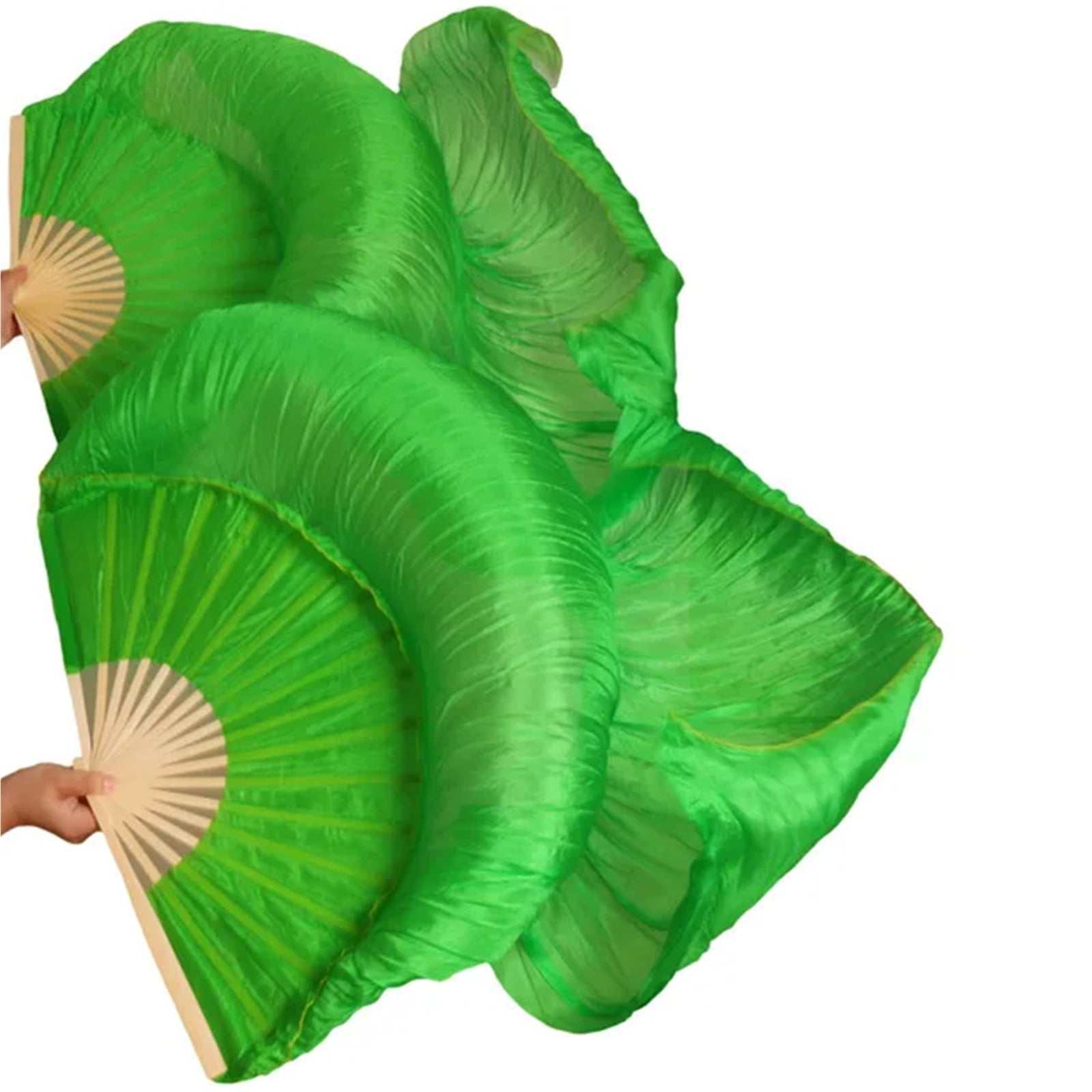 Belly Dance Fan 1 Pair Handmade Dyed Silk Dance Fans Real Silk ...