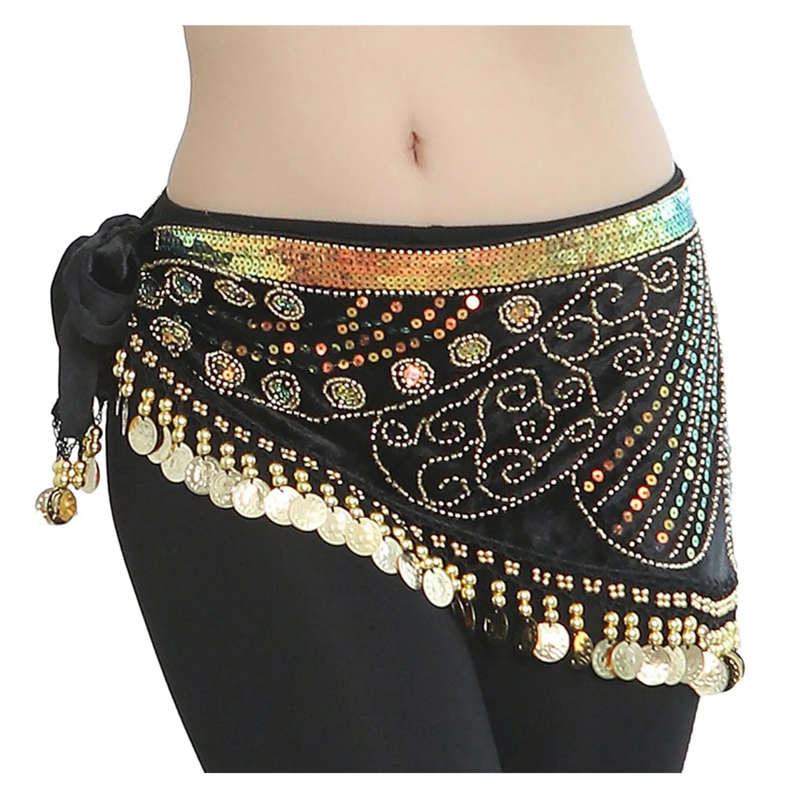Belly Dance Hip Scarf for Belly Dancer Waist Chain Dance Hip - Walmart.com