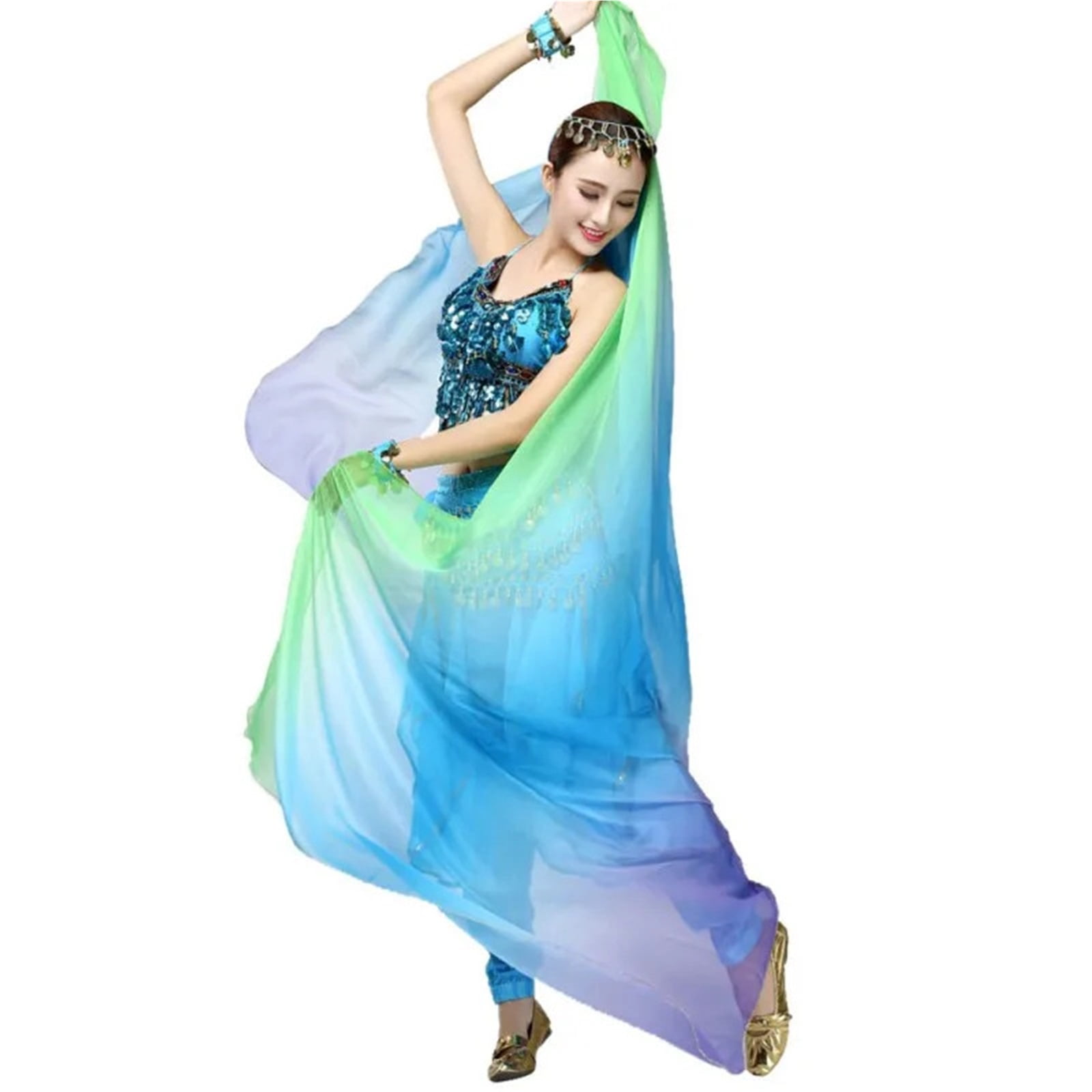 Belly Dance Silk Scarf Belly Dancing Costumes Chiffon Yarn Scarf Solid ...