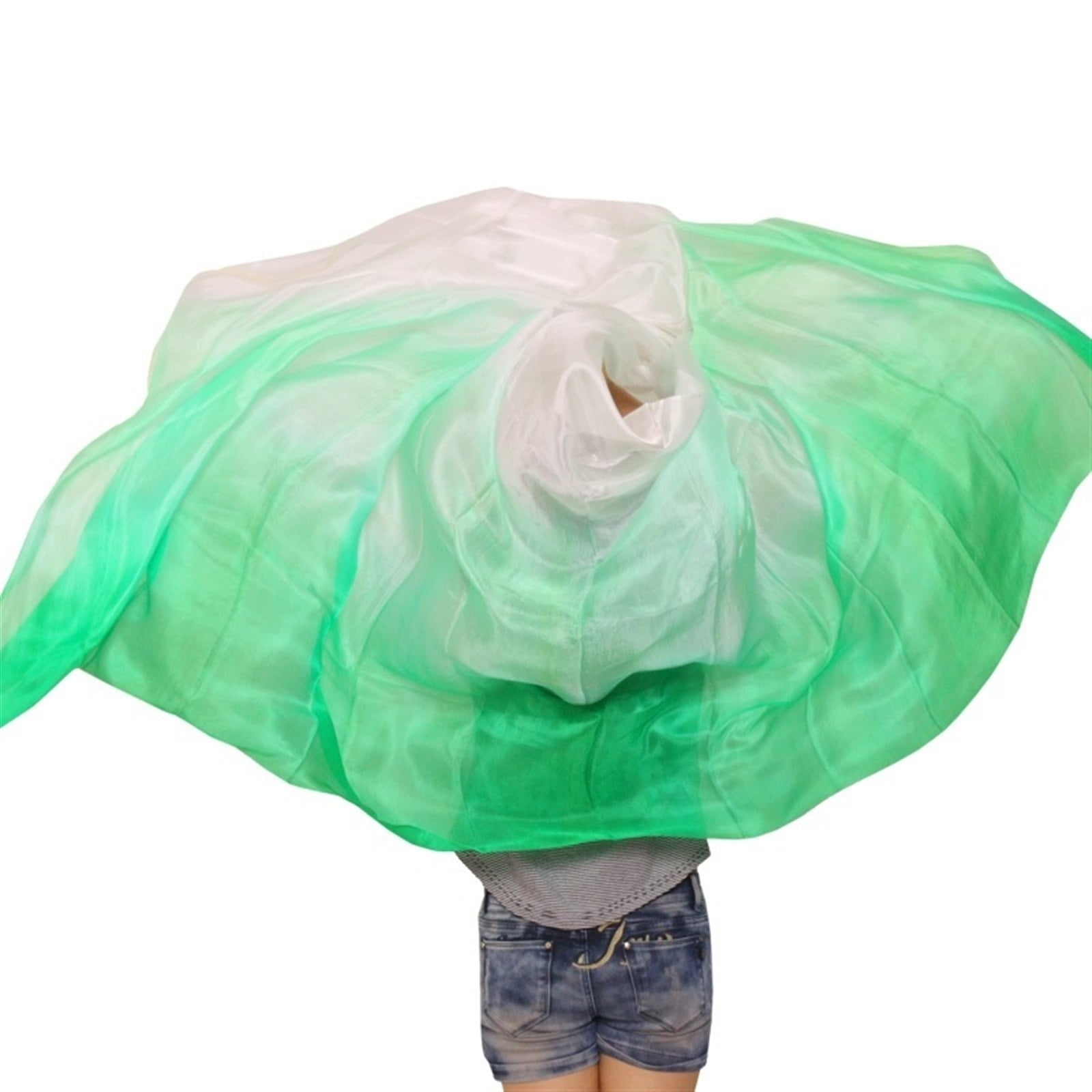 Belly Dance Silk Veil Shawl Scarf Belly Dance Practice Performance ...