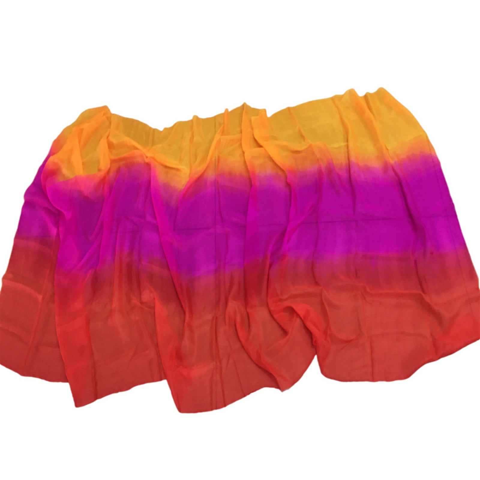 Belly Dance Silk Veils Scarf Gradual Colors Belly Dancing Hand Scarves ...