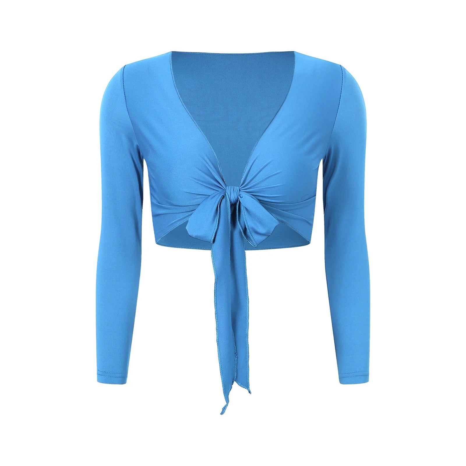 Belly Dance Tops Costume Wrap Shawl Wraps Cropped Tops Solid Color ...