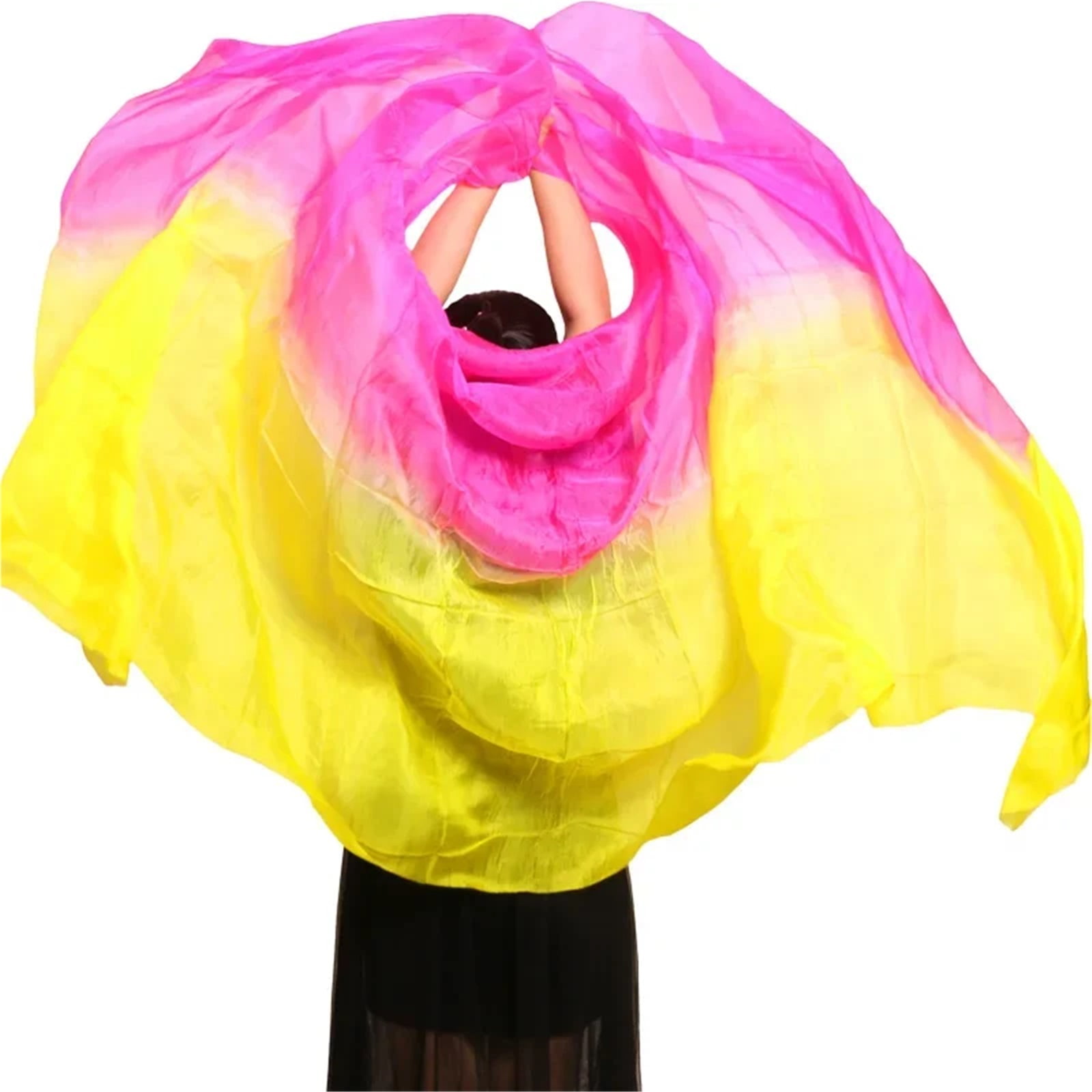 Belly Dance Veils Real Silk Belly Dance Silk Veils Hand Thrown Scarf Shawl Gradient - Walmart.com