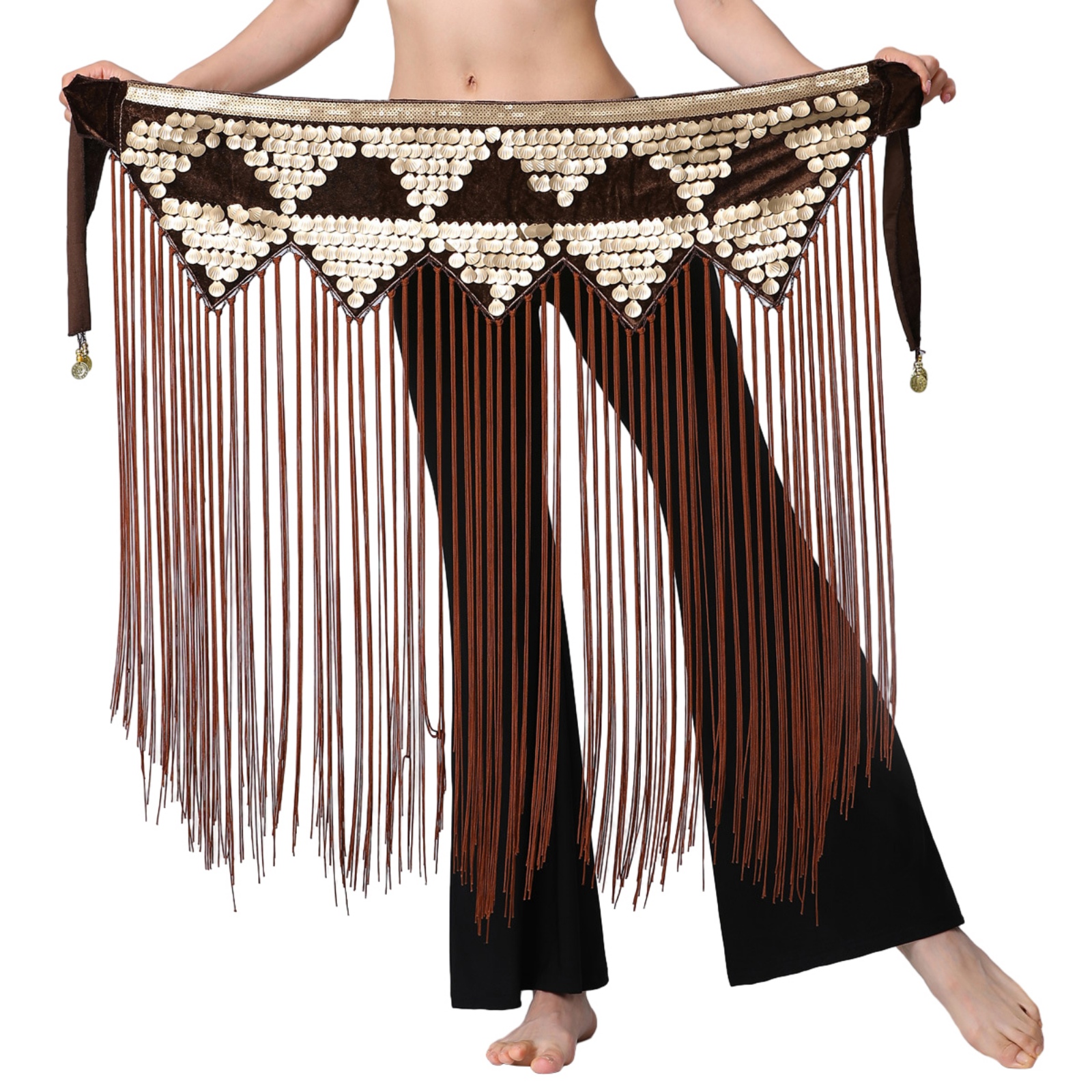 Belly Dancing Hip Scarf for Women, Belly Hip Wrap Skirt, Waist Belt ...