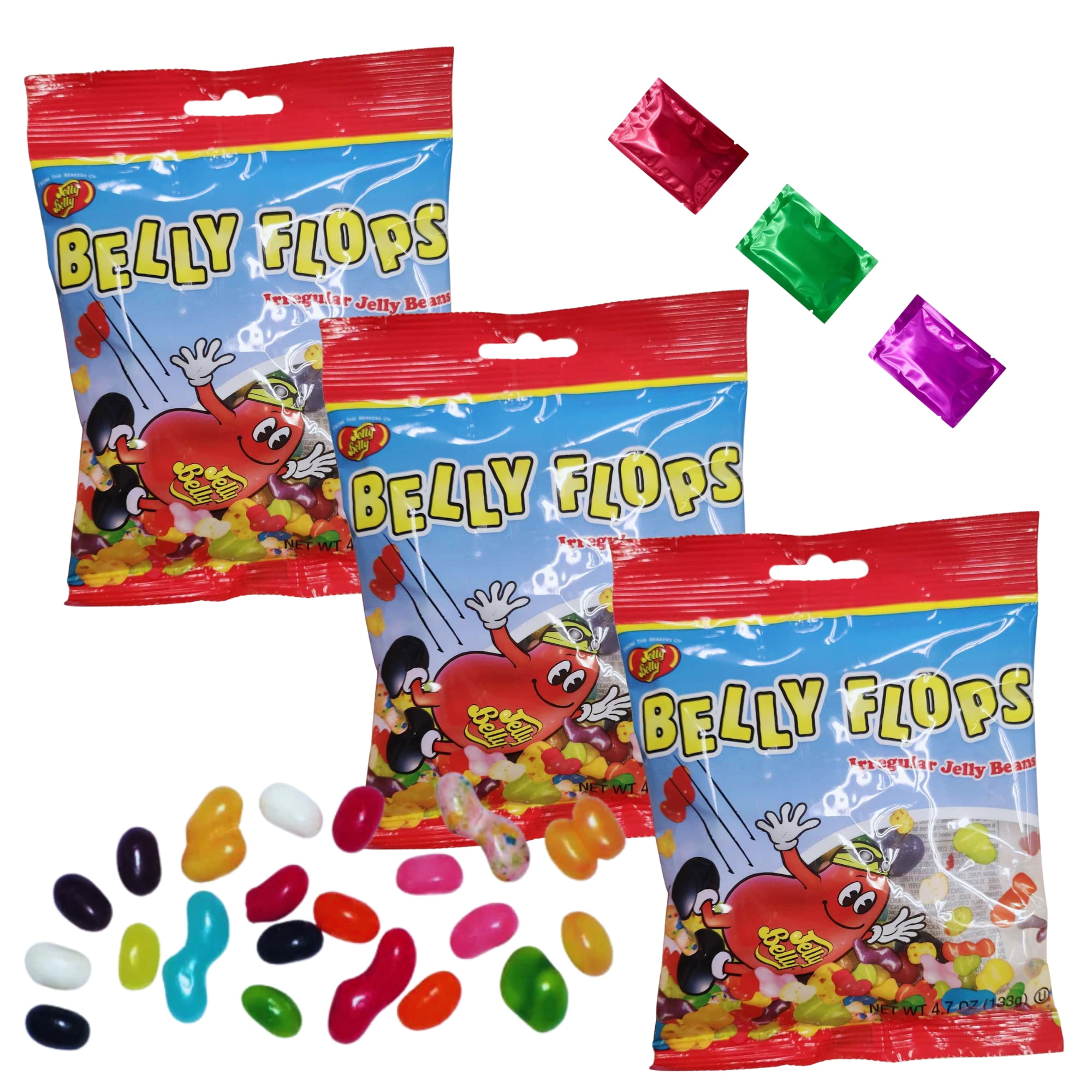 Belly Flops Irregular Jelly Beans Candy, Chewy Delicious Gummy Candies ...