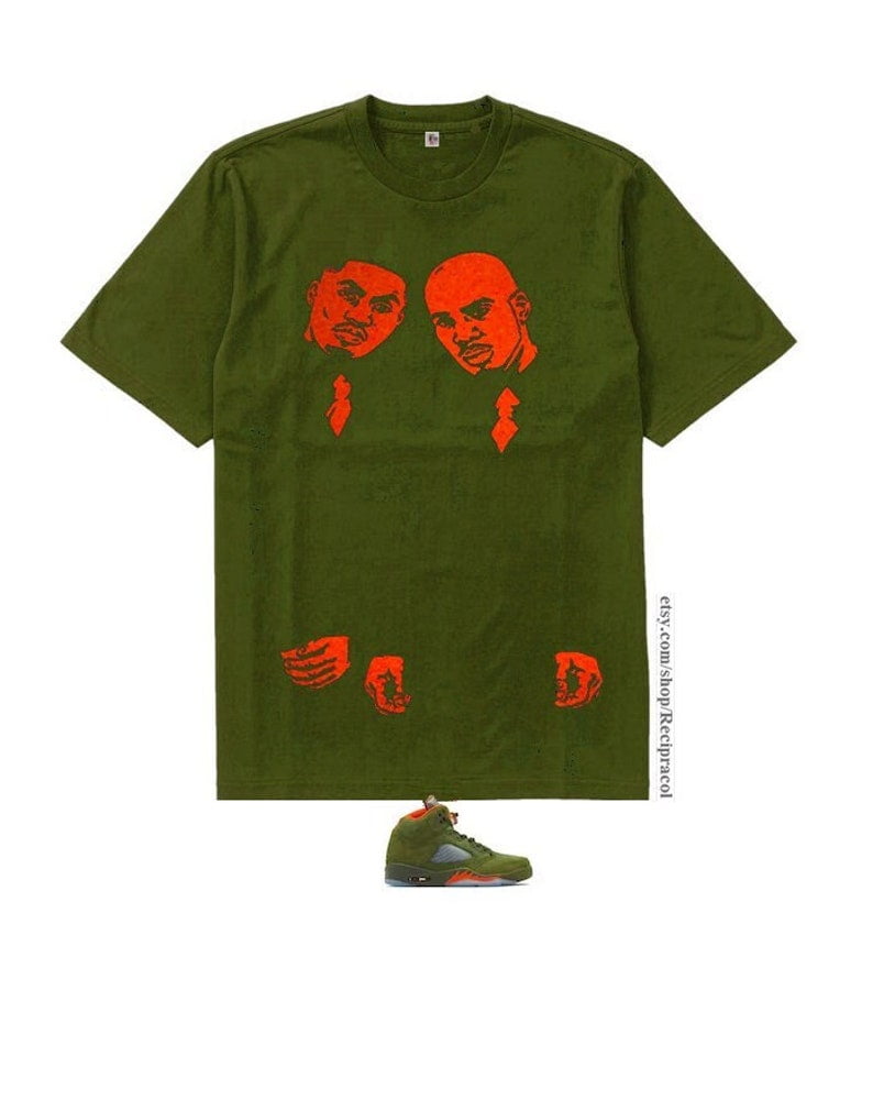 Belly Green Orange shirt air Jordan 5 olive outfit - Walmart.com