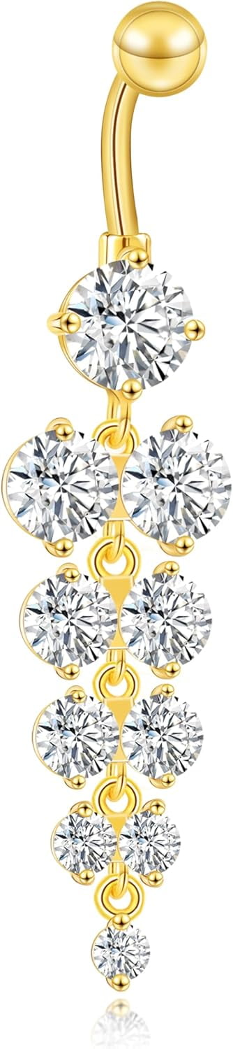 Belly Rings for Women Belly Button Piercing Clicker Belly Button Ring ...