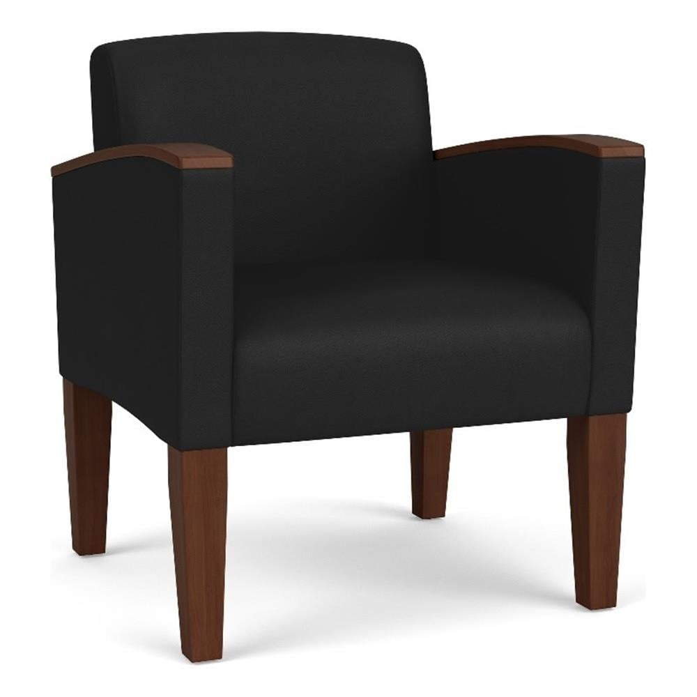 Belmont Lounge Lobby Reception Waiting Guest Chair / Walnut Wood Legs ...