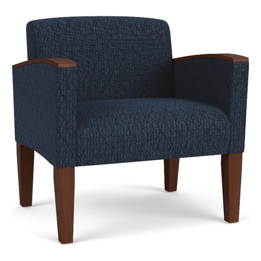 Belmont Lounge Reception Waiting Oversize Guest Chair / Walnut Wood ...