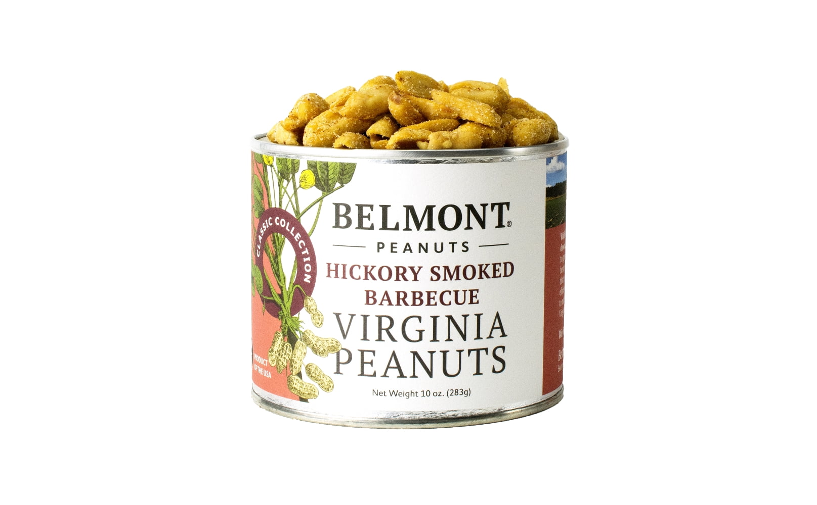 Belmont Peanuts Hickory Smoked Bbq Virginia Peanuts, 10 oz - Walmart.com