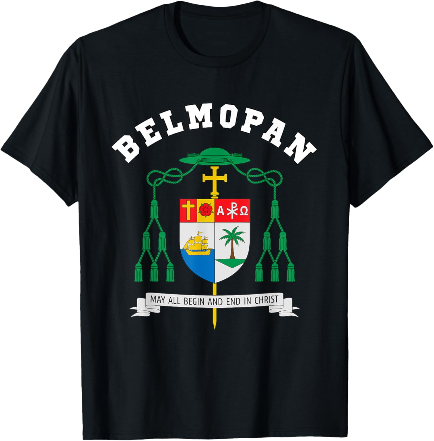 Belmopan Coat of Arms Souvenir Gift Flag T-Shirt - Walmart.com