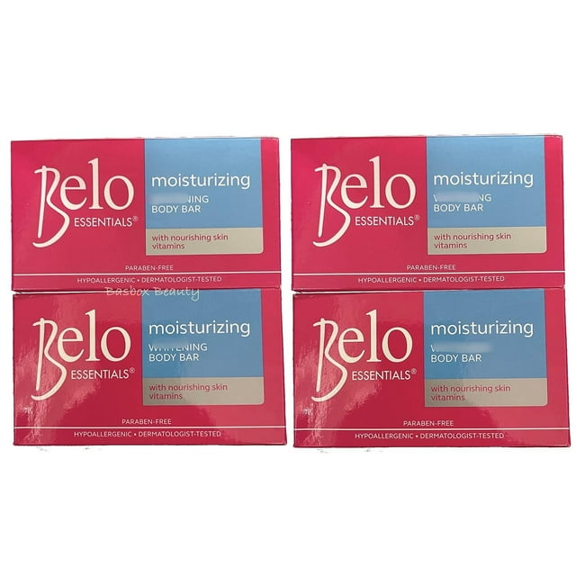 Belo Essentials Moisturizing Whitening Body Bar, 135g x 4 Bars - Walmart.com