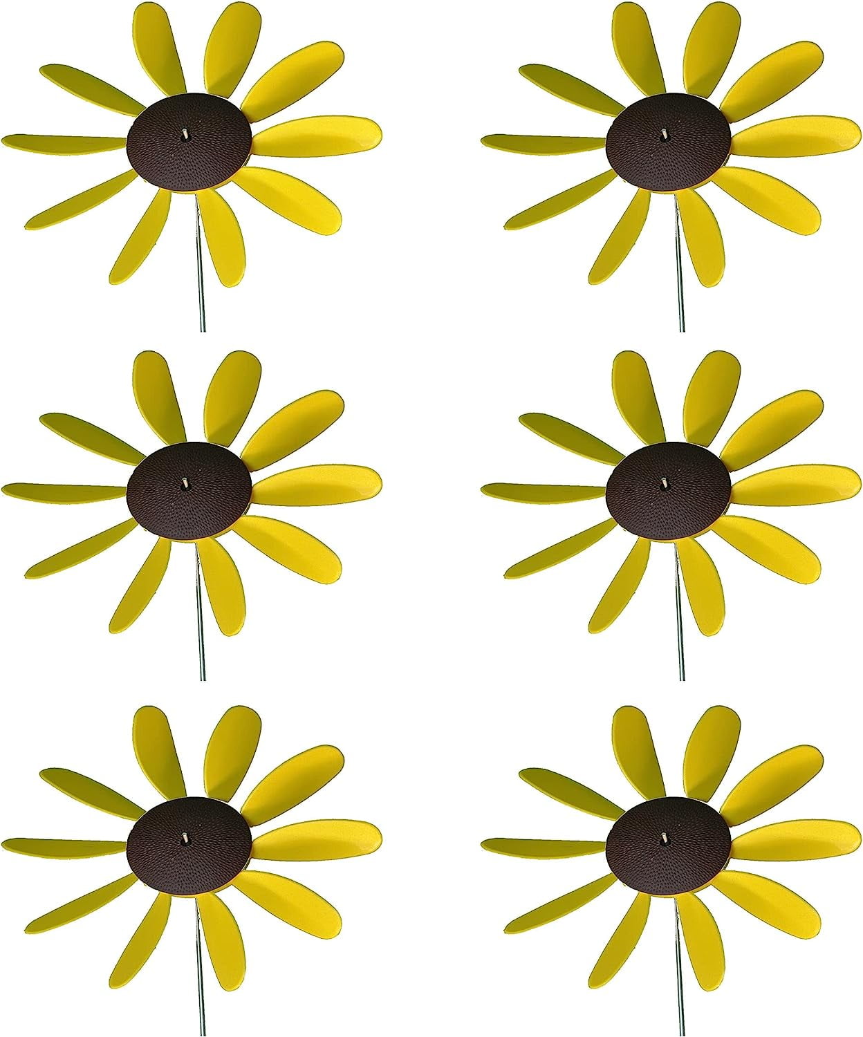 Beloit Plastics 12 inch Diameter Sunflowers/Daisy (6 Pack),24" Tall ...