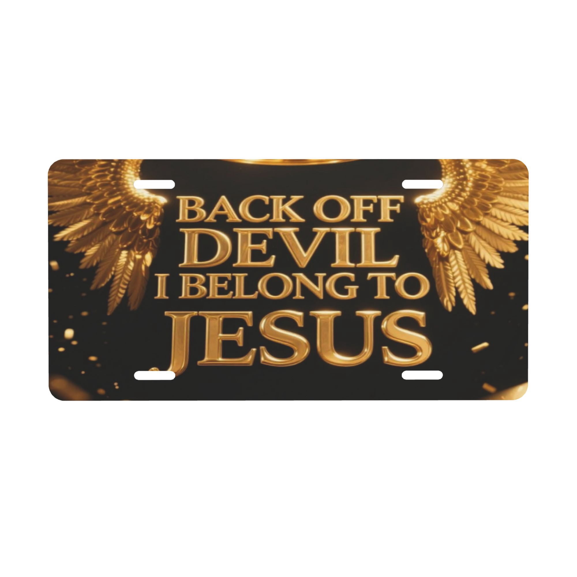 Belong To Jesus License Plate, Front Car Plate with 4 Holes 6 x 12 Inch ...