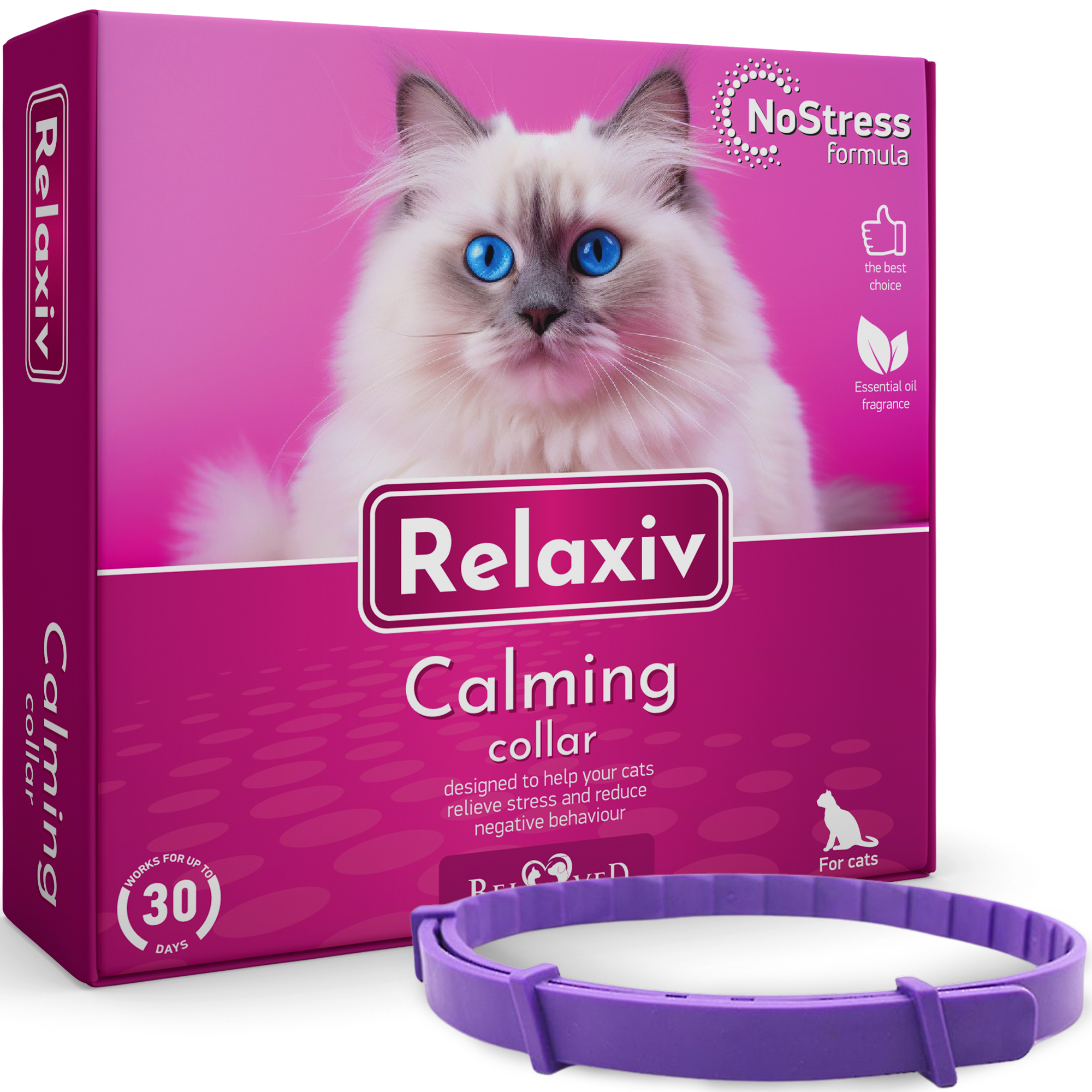 Sentry Calming Collar Lavender Chamomile Fragrance Cat Collar - Walmart.com