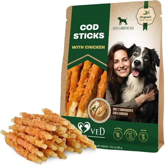 Beloved Pets Cod Sticks Dog Treats Chicken Wrapped - All Natural ...