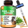 Beloved Pets Oral Flea and Tick Support Multivitamin for Dogs and Cats ...