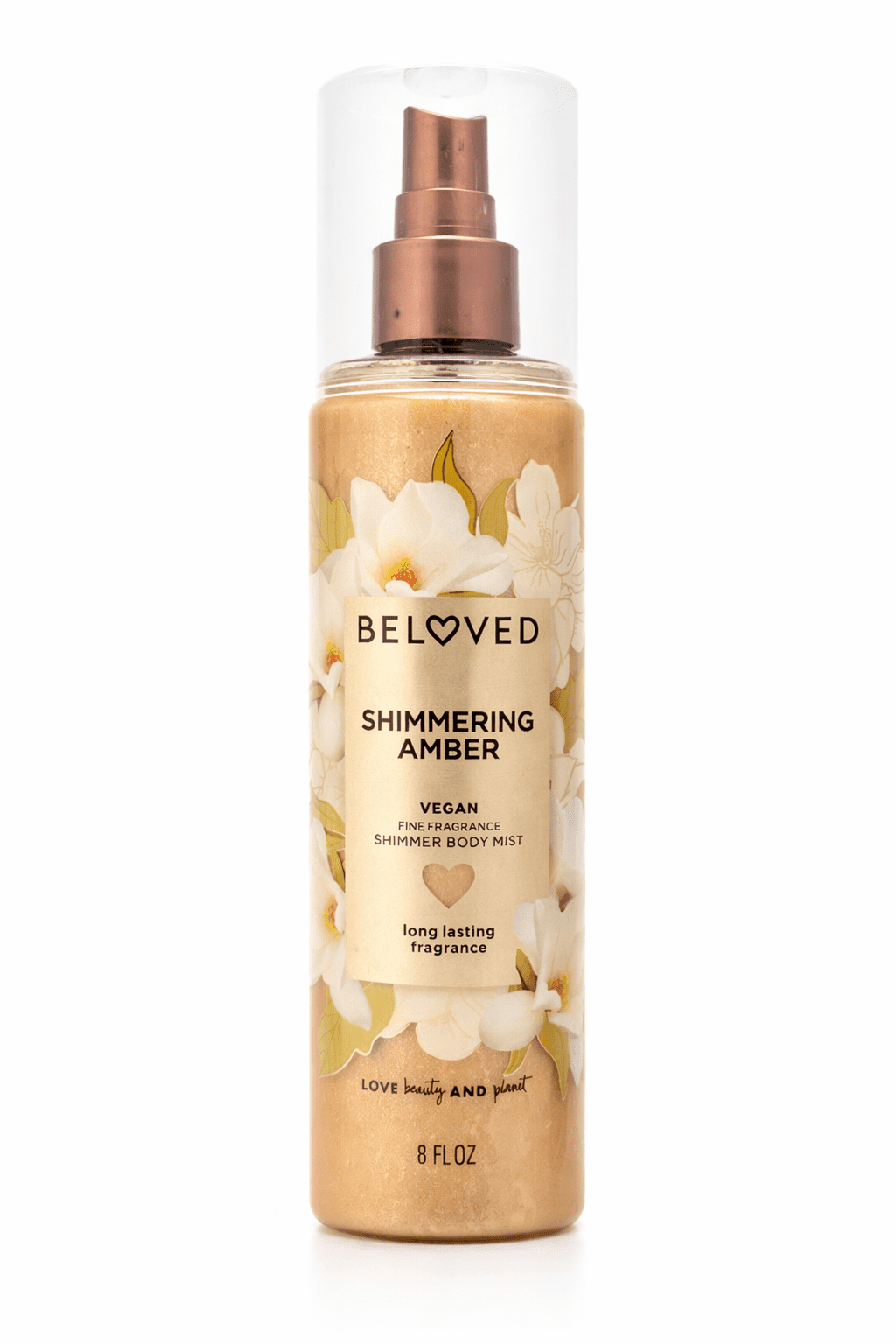 Beloved Shimmering Amber Fine Fragrance Shimmer Body Mist Spray, Long ...