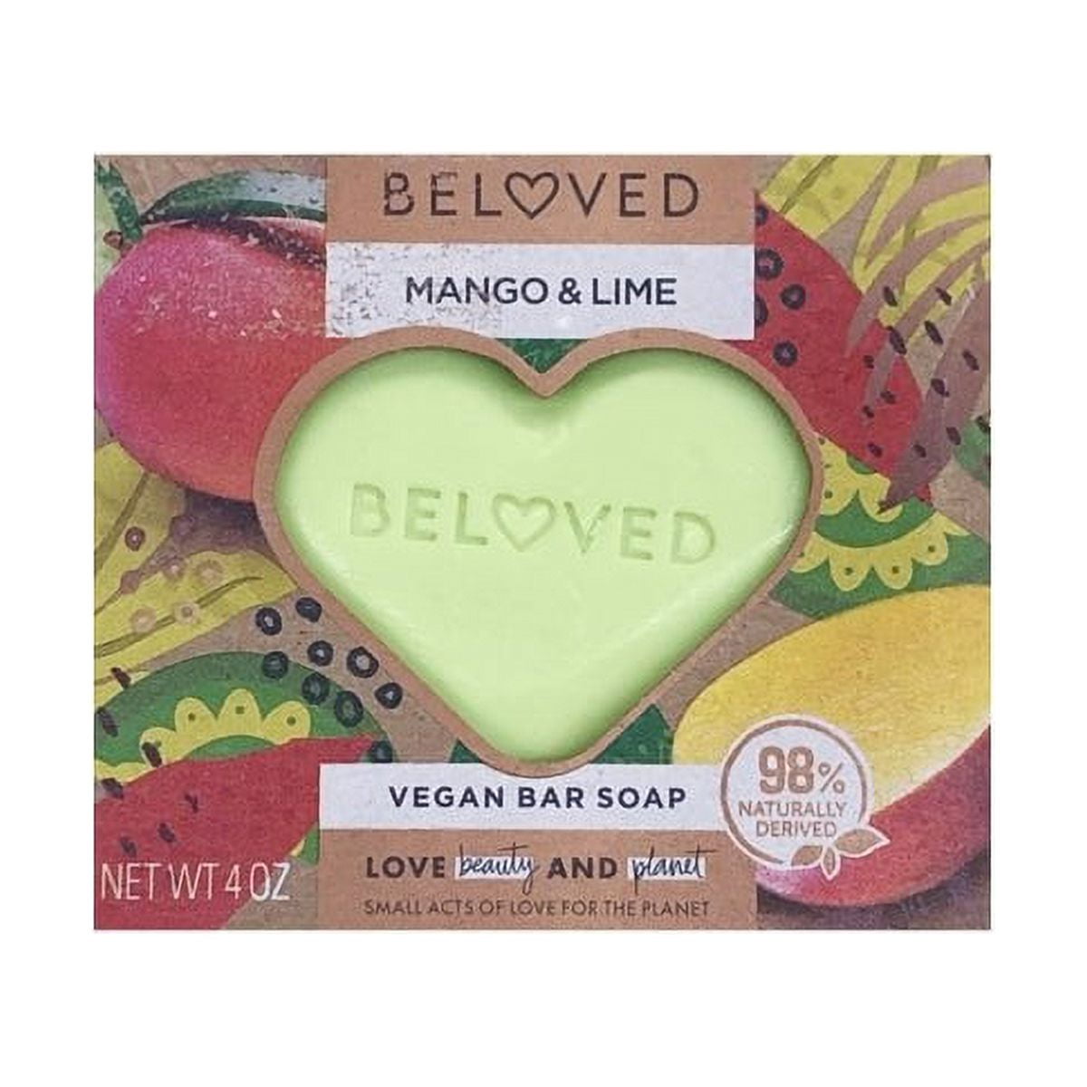 Beloved Vegan Body Bar Soap - Mango Lime (Net wt. 4 oz. ) - Walmart.com