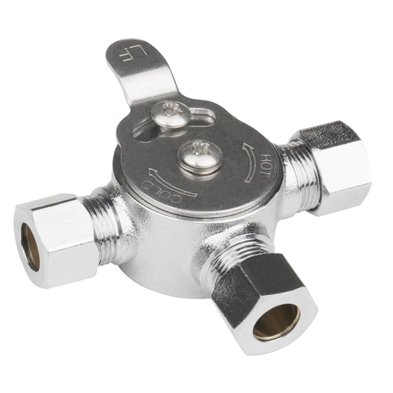 Below Deck Mixing Valve,3/8" Compression LF Brass Body,Thermostatic ...