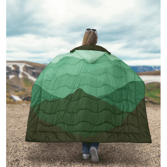 Below Zero Wearable Blanket Green - Walmart.com