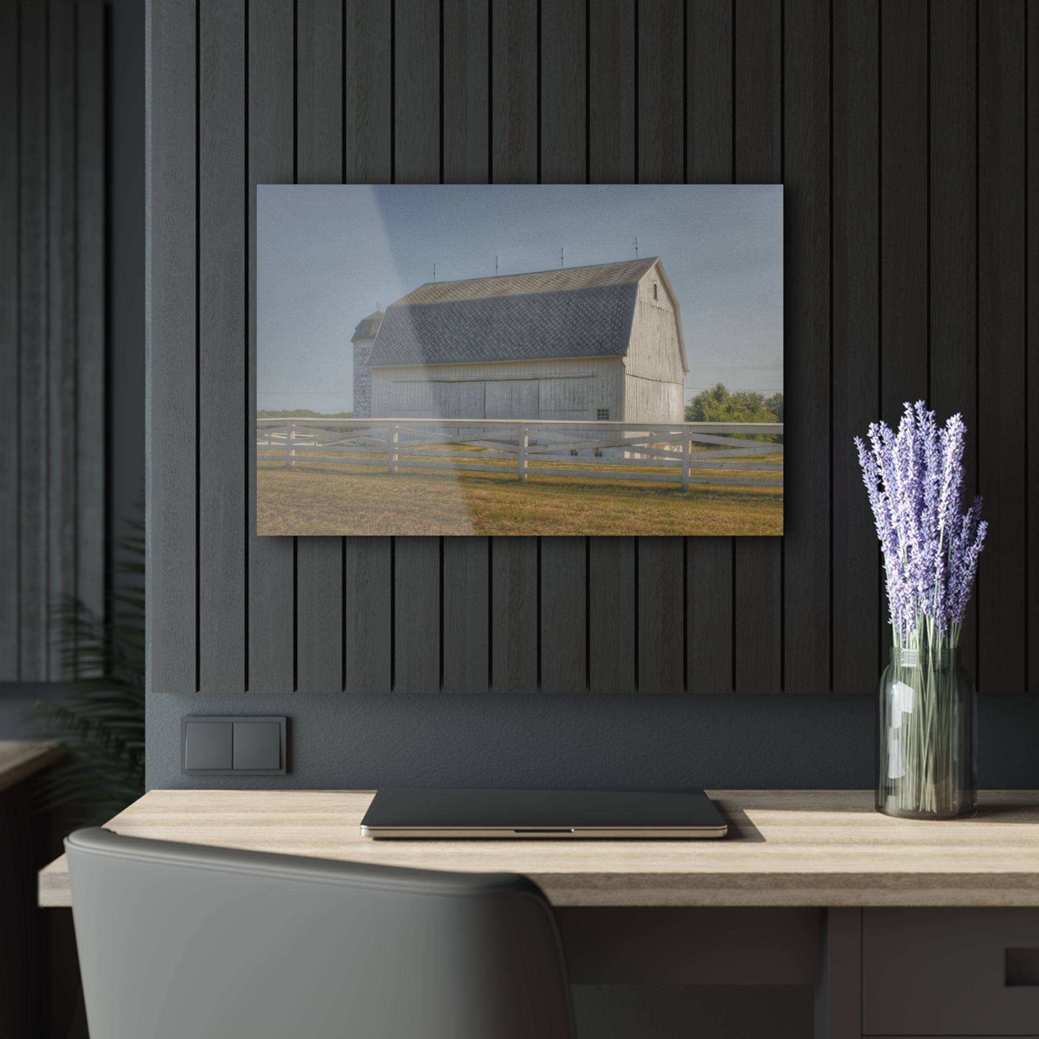 Belsay Road White| Barn Boutique Modern Farmhouse Photographic Wall Art ...