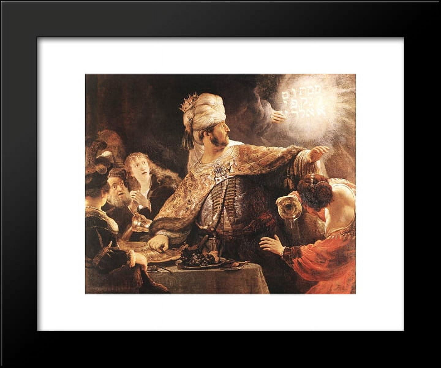 Belshazzar's Feast 20x24 Framed Art Print by Rembrandt - Walmart.com