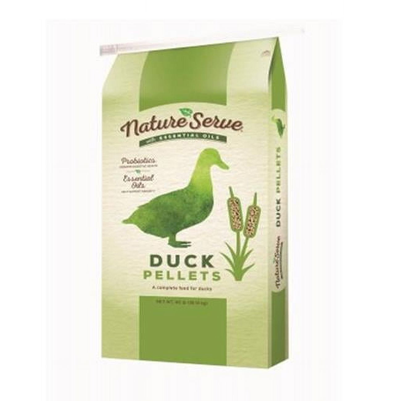 NatureServe 40lb Duck Feed Pellets with Essential Oils for Immunity and ...